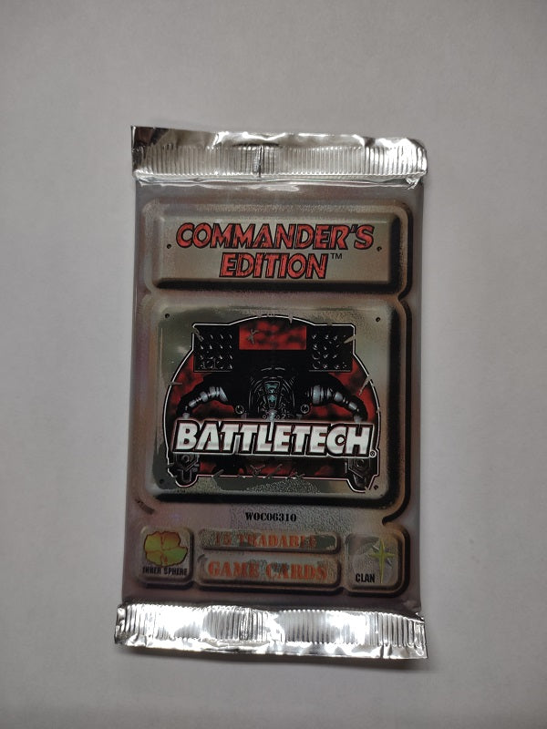 BattleTech CCG Commander's Edition Booster Pack - Wizards of the Coast ...