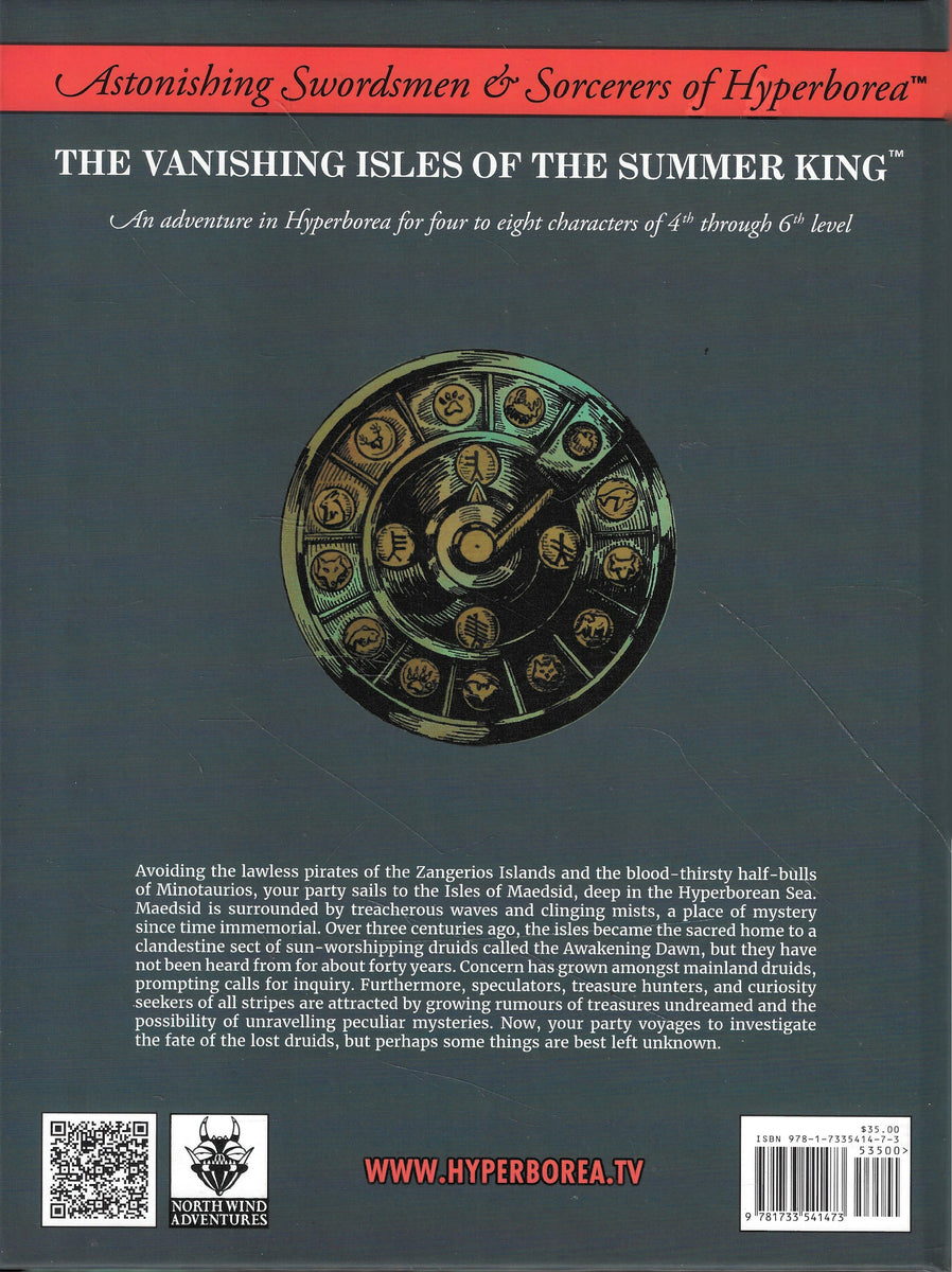 Hyperborea RPG The Vanishing Isles of the Summer King Adventure HC - H ...