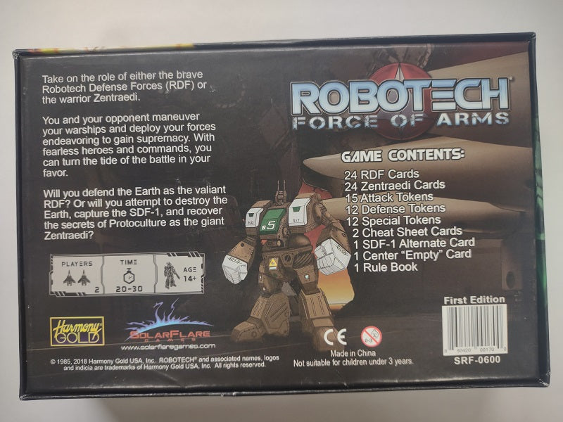 Robotech Force of Arms - Harmony Gold – MantisGamingStudios